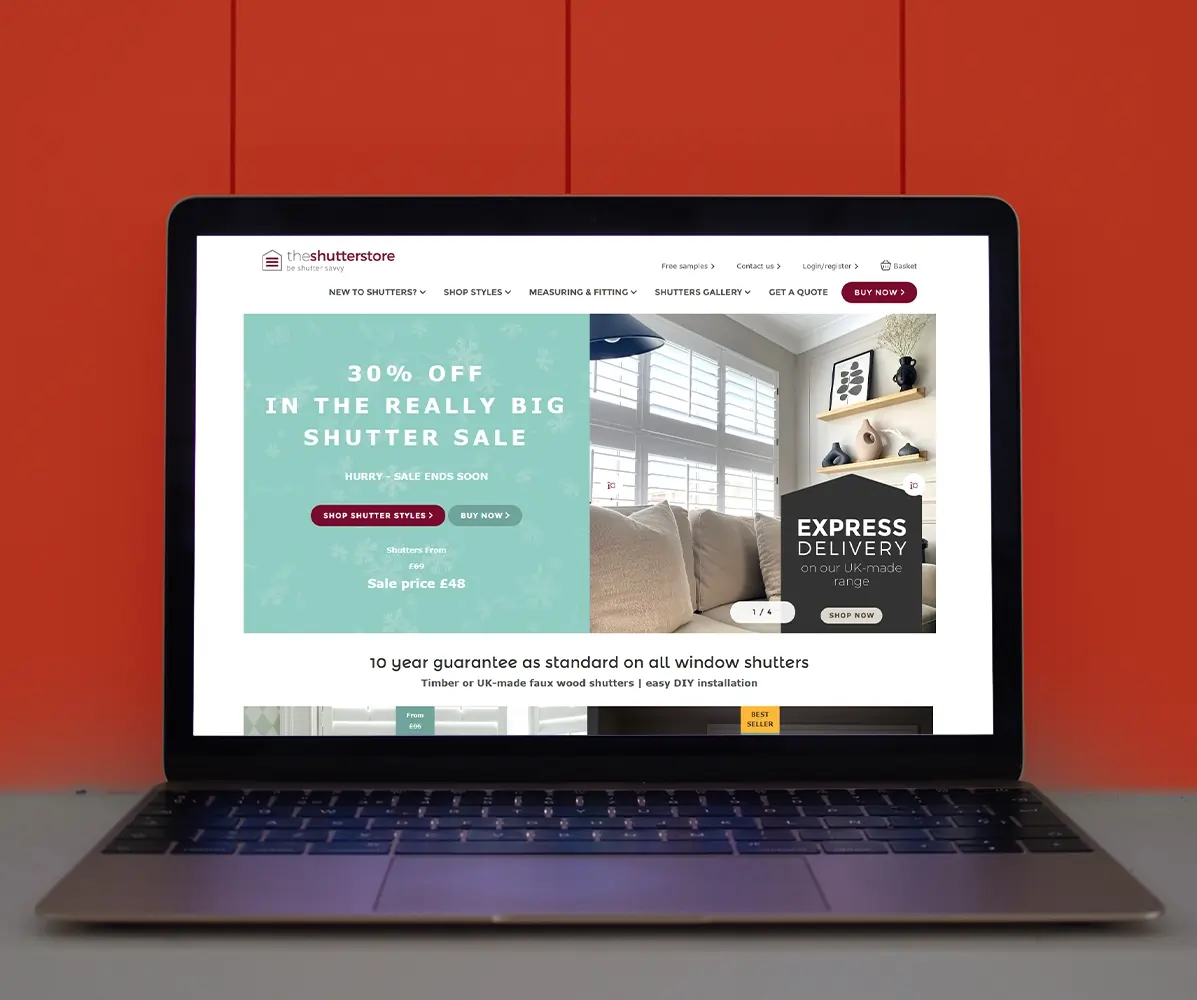 User-Centric E-Commerce Website for The Shutter Store UK