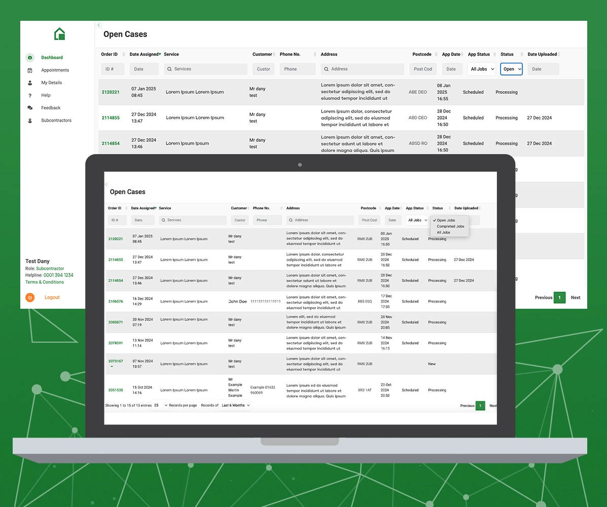 Custom Fieldworker Management CRM | Dynamologic Solutions