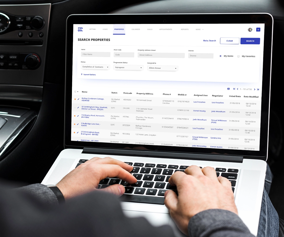 Feature-rich Business Clients CRM for UK's Top Property Certifier